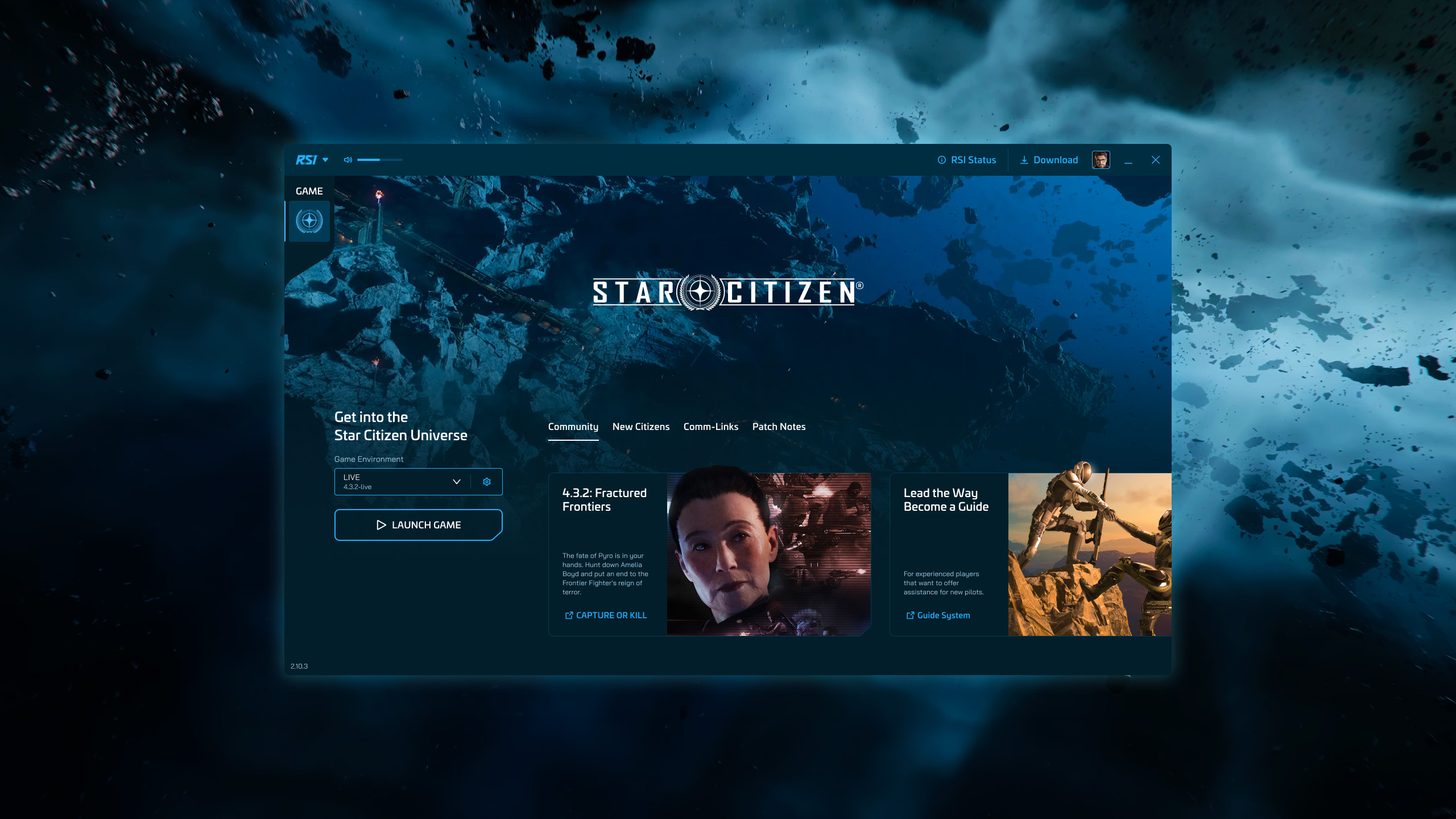 RSI Launcher 2.10.3 Release Notes - Star Citizen Spectrum